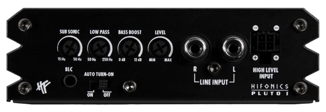 1-CHANNEL 375W MONOBLOC Hifonics Pluto 1 Amp Classe D Numérique Micro ...