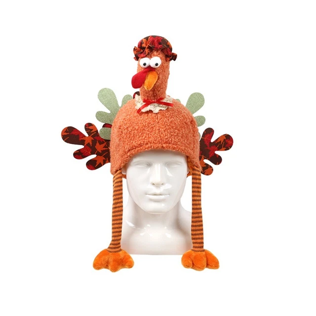 TURKEY HAT CHICKEN Hat Costume Turkey Long Legs Hat For Thanksgiving ...