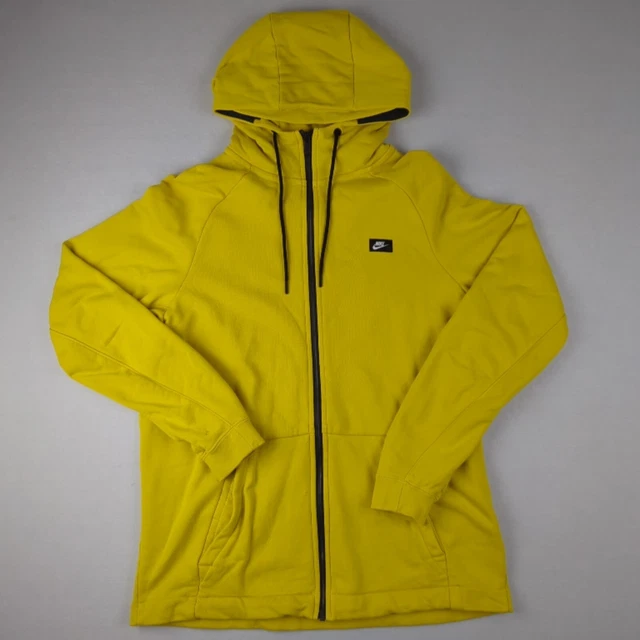 NIKE MENS Y2K Vintage Full Zip Hoodie Jacket Yellow Size: L Large EUR ...