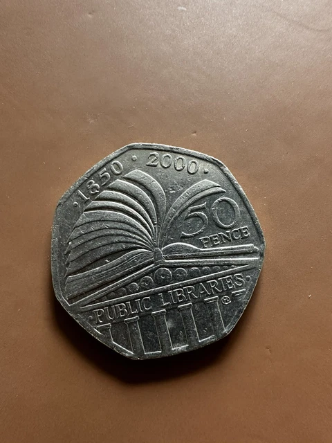 PUBLIC LIBRARIES 50P Coin 2000 Fifty Circulated £4.00 - PicClick UK