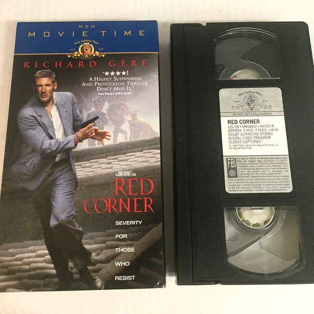 RED CORNER RICHARD Gere VHS tape Ships Free Same Day With Tracking £9. ...
