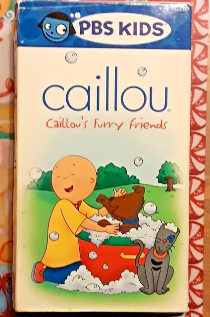 CAILLOU VHS VIDEO Tape PBS Kids "Caillou's Furry Friends" Learning Fun ...
