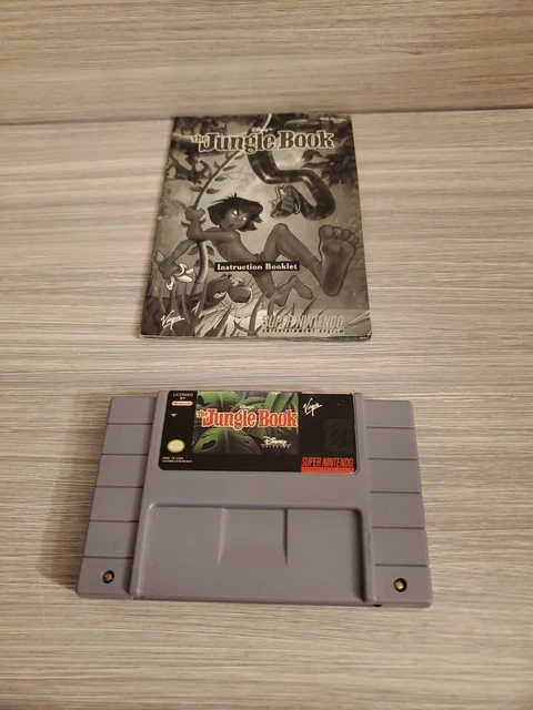 DISNEY'S THE JUNGLE Book (Super Nintendo Entertainment System, 1994) W ...