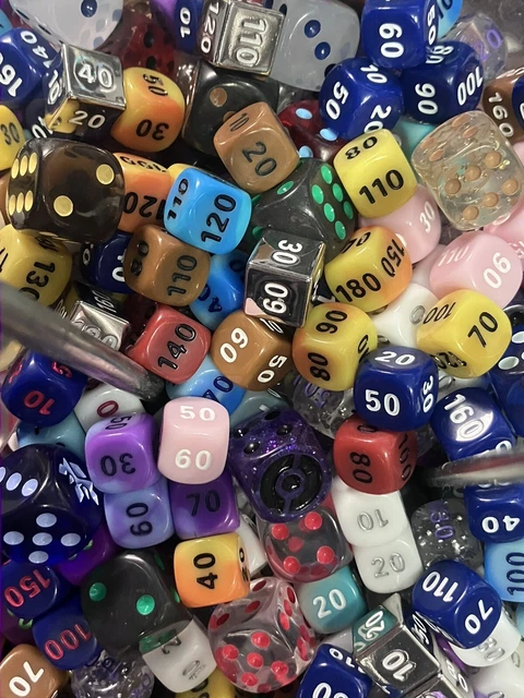 LOT SET OF 6 Random Damage Counters Pokémon, 10-180 + 1 Dice Tcg Card ...