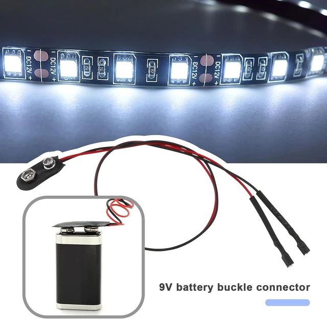 EMAGTECH 10PCS 9V Battery Clip Connectors Tinned Snap Strap Wire Lead ...