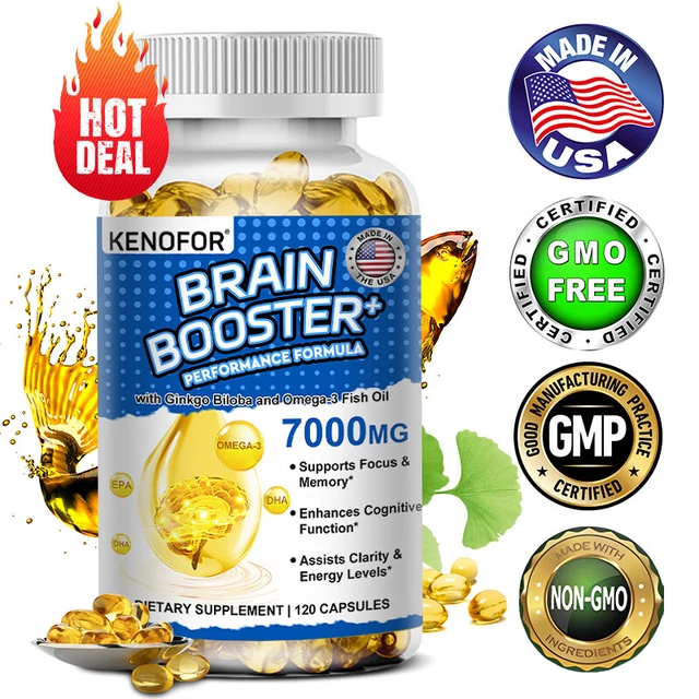 BRAIN BOOSTER NOOTROPICS Mental Focus Concentration Cognitive Enhancer ...