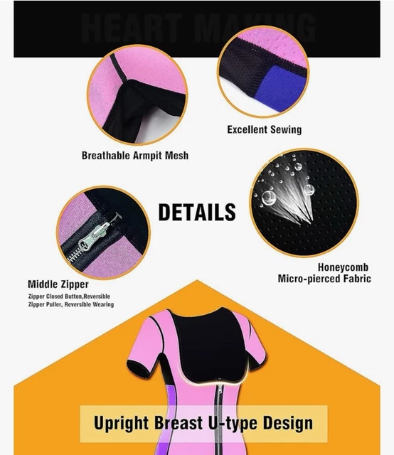 NONECHO WOMEN SAUNA Body Shaper Sweat Suit Spa Cami Hot Neoprene ...