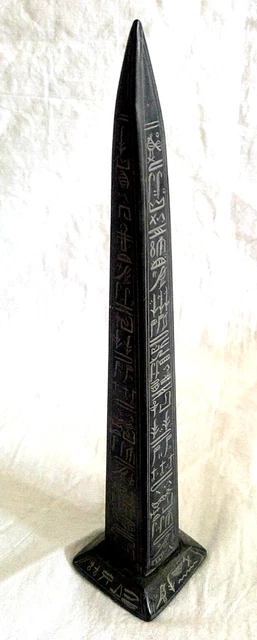 OBELISK AUS STEIN, Ägypten Hieroglyphen, 25 cm hoch EUR 10,00 - PicClick DE