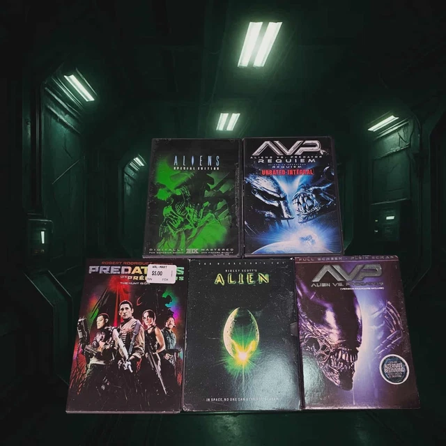 ALIEN PREDATOR DVD Lot AVP Requiem Predators Aliens Sci-Fi Horror ...