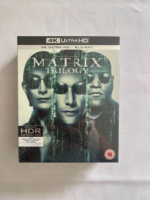 THE MATRIX TRILOGY (4K UHD Blu-ray/Blu-ray) - NEW AND SHRINK WRAPPED £ ...