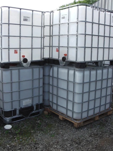 IBC TANK / Cage 1000 Litre IBC Plastic Container Clean Single Use £55. ...