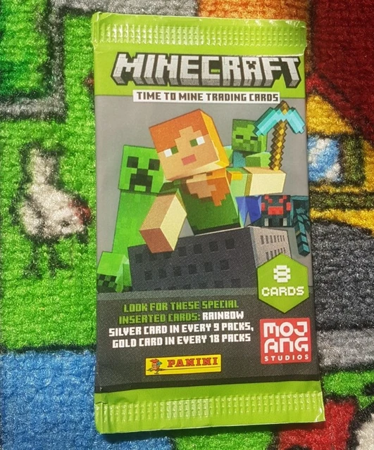MINECRAFT : TIME To Mine *Sealed Full Pack* 8x Trading Cards - Panini ...