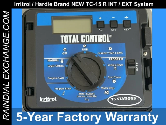 NEW - IRRITROL Total Control TC-15EX-R 15 Stn EXT/INT -24hr ship & 5yr ...