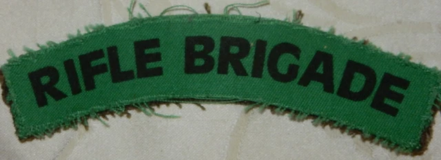 WW2 LONDON RIFLE Brigade Shoulder Title Badge Printed Patch - World War ...