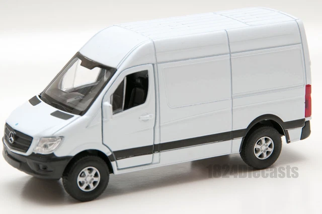MERCEDES BENZ SPRINTER van white scale 1:34-39 diecasts model toy car ...