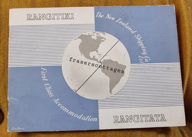 1930'S RANGITIKI & Rangitata New Zealand shipping co 1st class ...