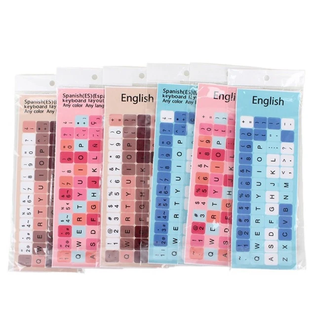 RUSSIAN LETTER KEYBOARD Label English Alphabet Layout Computer EUR 3,52 ...