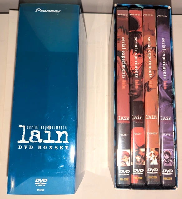 SERIAL EXPERIMENTS LAIN complete 4 dvd Box-sets Pioneer Slipcover 1999 ...