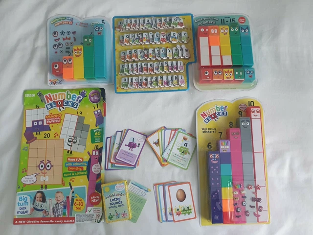 NUMBERBLOCKS TOYS MAGAZINES Mega Gift Bundle Alphablocks Adhd Dyslexia ...