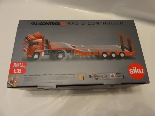 SIKU CONTROL 32 Zugmaschine MAN mit Tieflader unbespielt. EUR 295,95 - PicClick DE