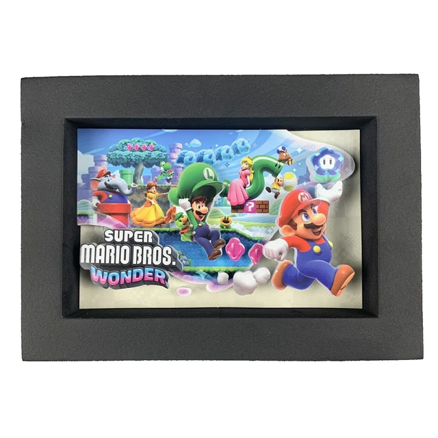 SUPER MARIO BROS Wonder Nintendo Shadow Box art exclusif de la cible ...