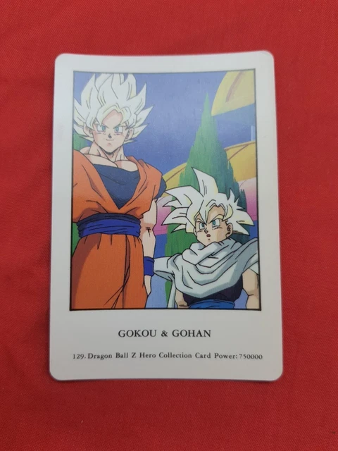 CARD CARTE DRAGON BALL Z DBZ hero collection card N 129 GOKOU & GOHAN ...