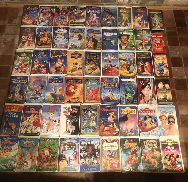 WALT DISNEY VHS collection 54 Bundle Lot Black Diamond Masterpiece ...