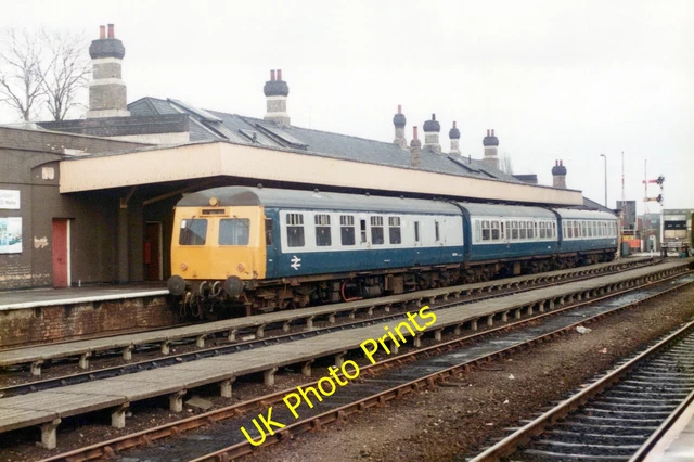 RAILWAY PHOTO CLASS 120 DMU at Lincoln St Marks ex 11.20 CRW 30/3/1985 ...