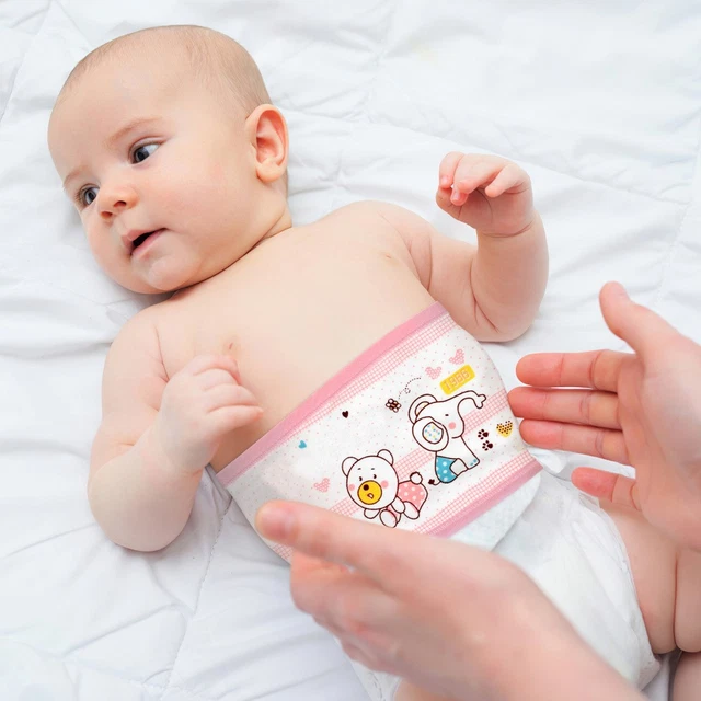 4 PCS BABY Cotton Belly Newborn Umbilical Cord Wraps Navel Bands for ...