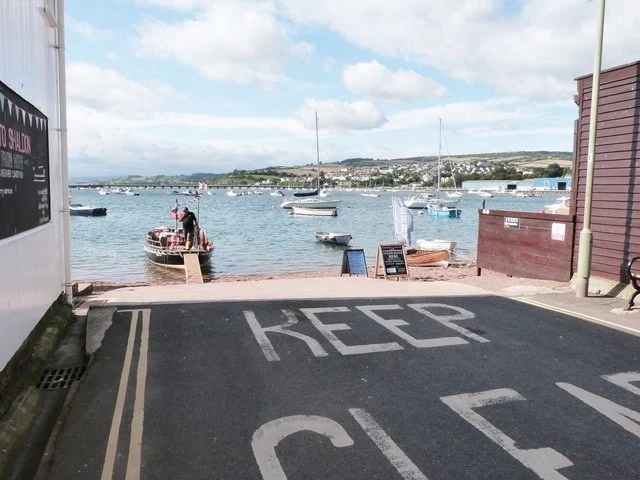 PHOTO A2 FERRY terminal, Teignmouth The wide access point may give the ...