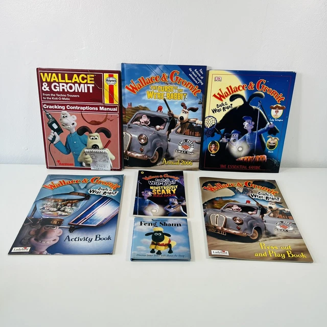 WALLACE AND GROMIT Curse of the Were-Rabbit Book Bundle X7 £19.95 ...