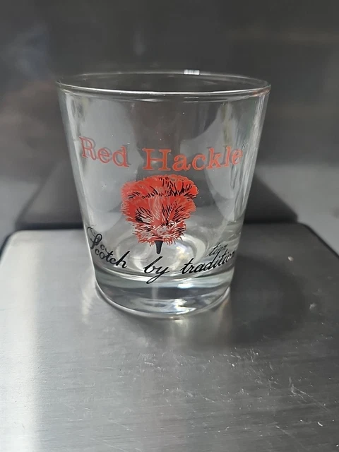 VINTAGE RARE RED Hackle Scotch By Tradition Whiskey Glass £23.57 ...
