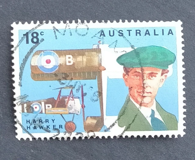 USED AUSTRALIAN STAMP 1978 50th Anniversary the First Trans Pacific ...