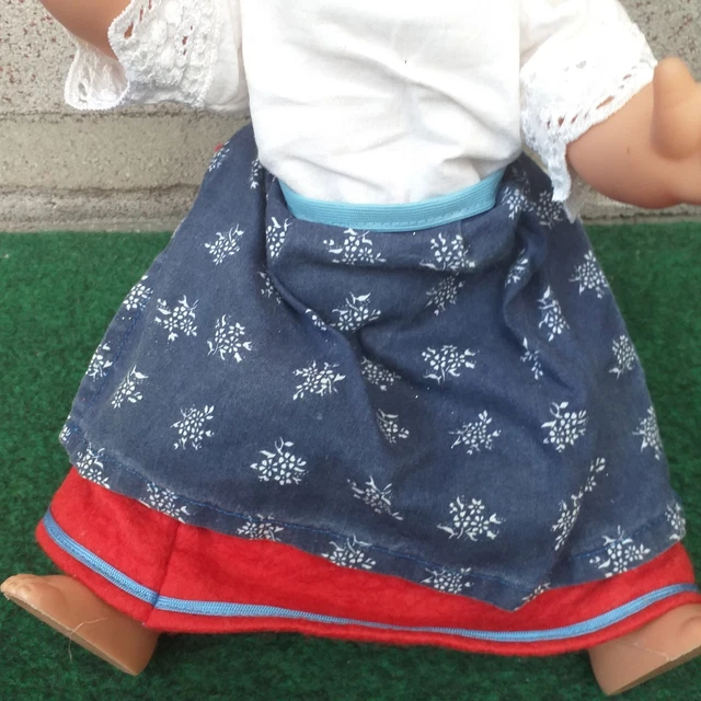 DDR: SPREEWALDPUPPE MIT Schlafaugen - 70er/80er Jahre- 35 cm - altersb ...
