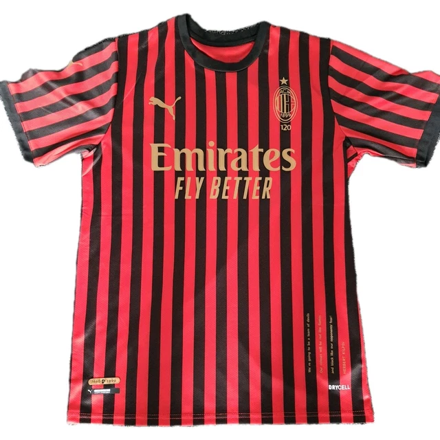 AC MILAN 120 Years Anniversary 2019/2020 Home Retro Men Jersey - Large ...