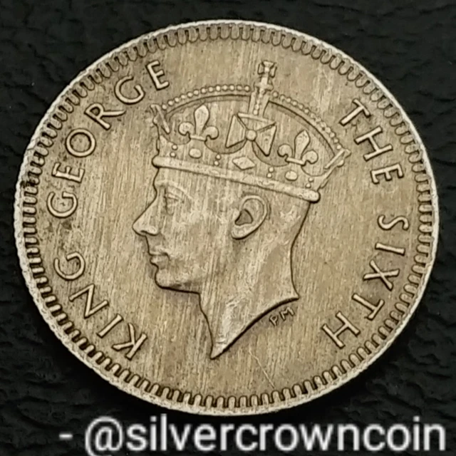 MALAYA 🇬🇧 🇲🇾 5 Cent 1950. KM#7. Five Pence coin. King George VI. 5C. 5d ...