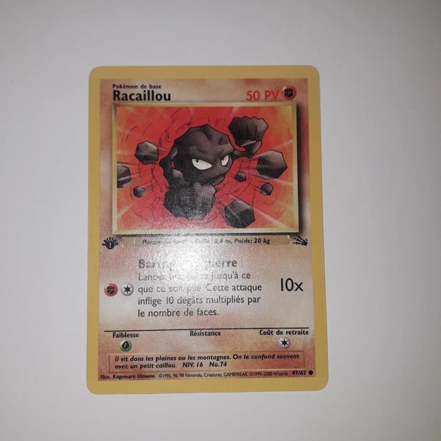 CARTE POKEMON ROCAILLOU 1Ere Edition 47.62 EUR 15,00 - PicClick FR