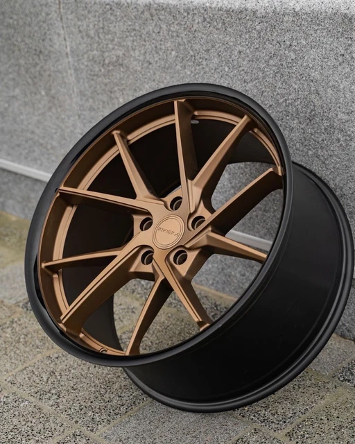 20& RIVIERA RF1 Alloy Wheels 5x120 Bronze and Black fits VW Transporter ...