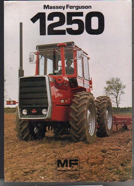 MASSEY FERGUSON &MF1250& Articulated Tractor Brochure Leaflet £6.50 - PicClick UK