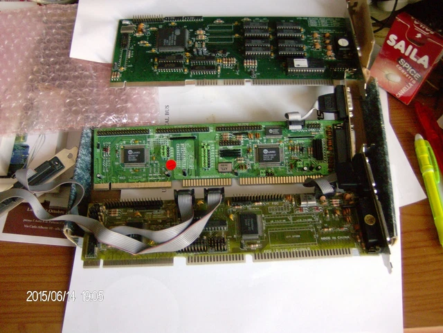 RETROCOMPUTER TRE SCHEDE Per Pc A Doppio Bus Funzionanti EUR 19,00 ...