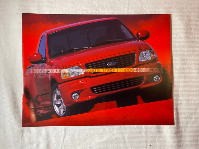 2002 FORD SVT F-150 Lightning PICK-UP BROCHURE DE VENTE 16 pg ORIGINAL OEM EUR 19,37 - PicClick FR