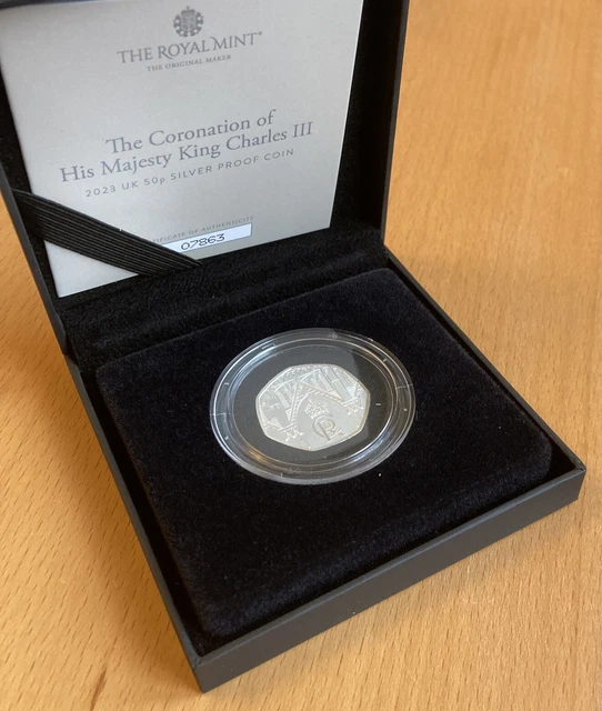 2023 CORONATION OF King Charles III Silver Proof 50p Coin EUR 75,32 ...