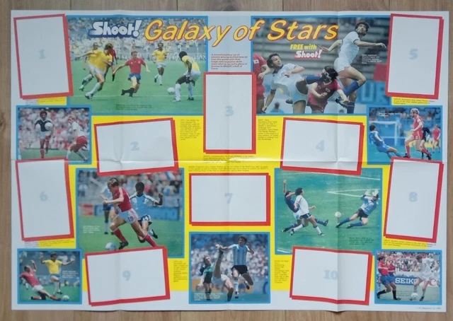 SHOOT MAGAZINE + Free Gift Galaxy Of Stars Poster With Stickers 1986 ...
