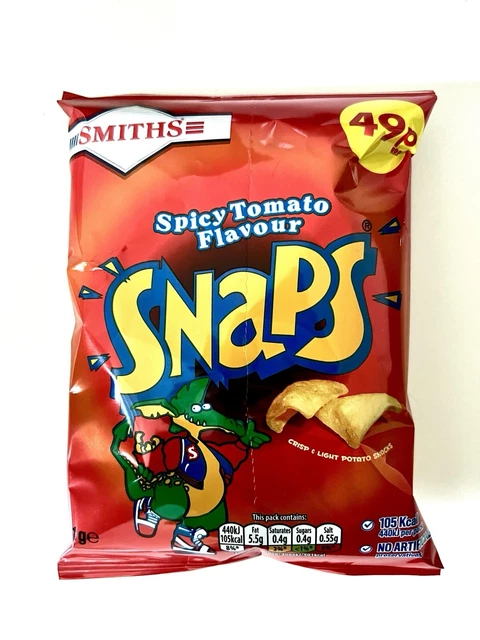 LIMITED EDITION SNAPS Uk Crisps Discontinued Smiths Spicy Tomato £10.79 ...
