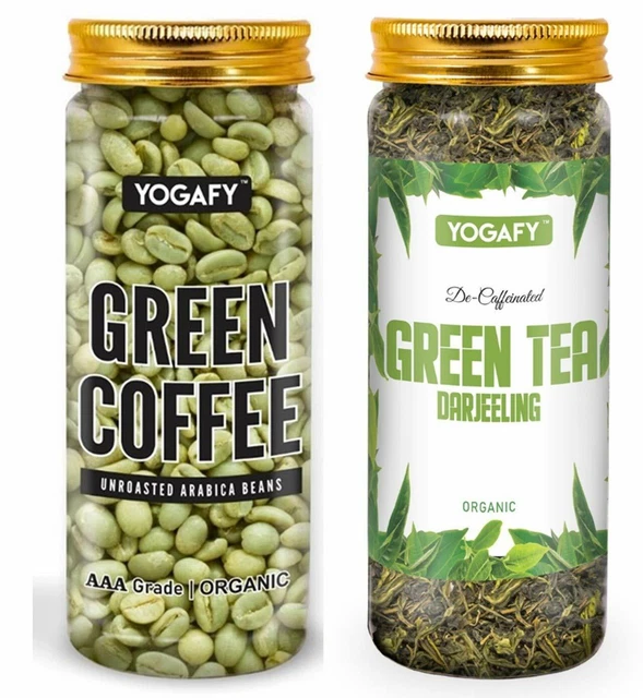 YOGAFY- WEIGHT LOSS COMBO - Darjeeling Green Tea (100 Gram) & green ...