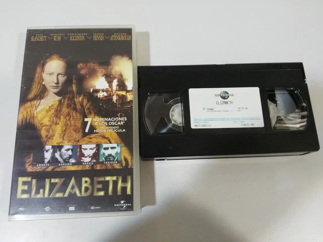 ELIZABETH CATE BLANCHETT Geoffrey Rush Joseph Fiennes VHS Tape ...