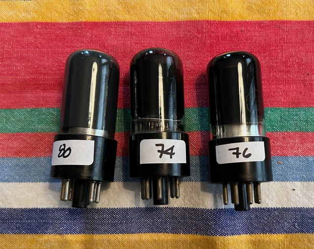 LOT OF THREE 50L6 Vintage Vacuum Tubes - Tested £4.66 - PicClick UK