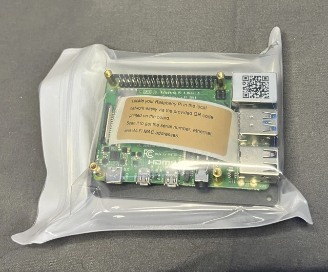 RASPBERRY PI 4 Model B, 4GB DDR4 RAM Single Board Computer (RPI4-MODBP ...