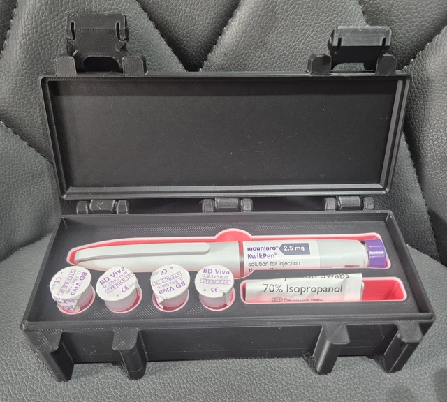 MOUNJARO/WEGOVY PEN HOLDER , Travel Case , Storage Case Pink & Black £ ...