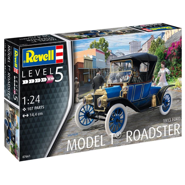 REVELL FORD MODEL T Roadster 1913 Era Car Plastic Model Kit 07661 Scale ...